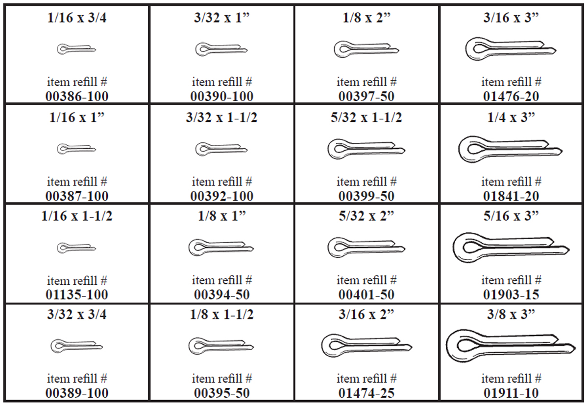 Cotter Pin Assortment DLP Industries Cotter Pin Assortment DLP Industries